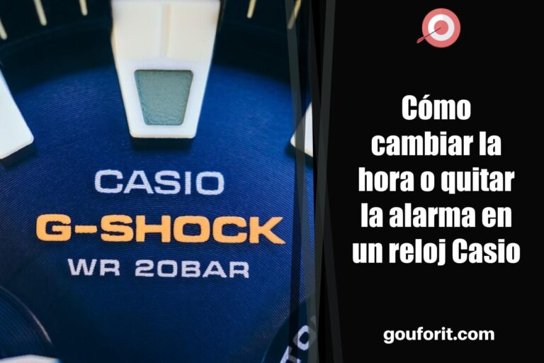 Cómo cambiar la hora o quitar la alarma en un reloj Casio