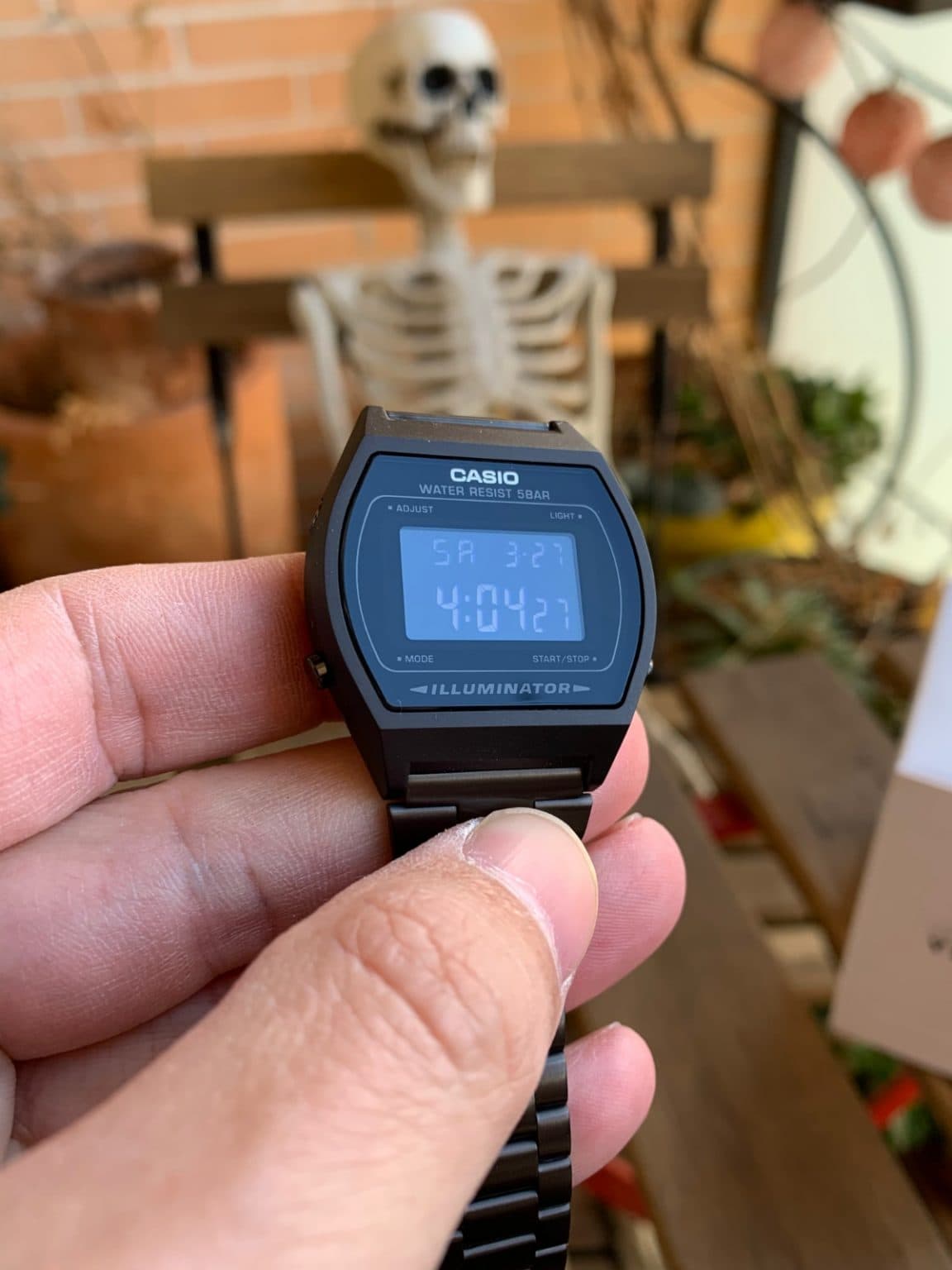 Casio B640WB - reloj vintage con pantalla negativa - Opinión