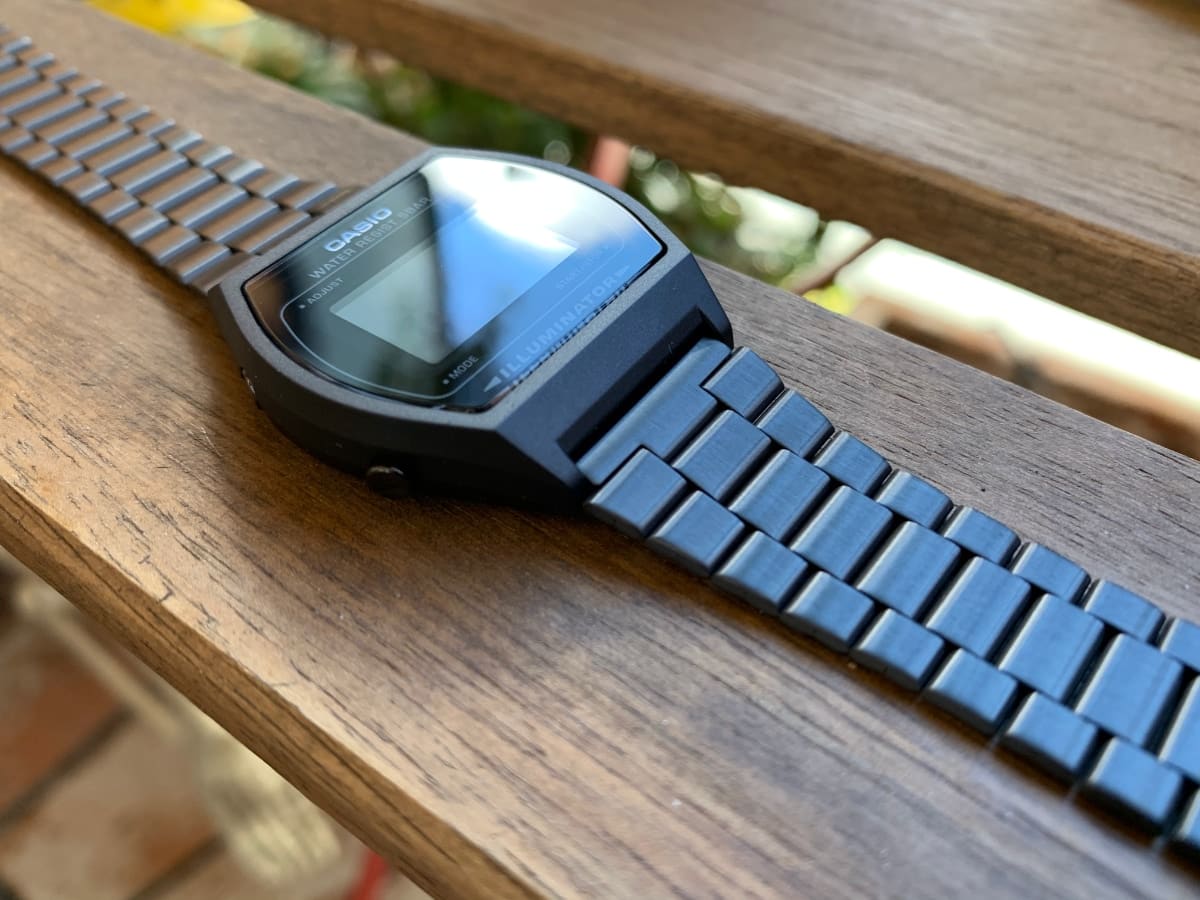 Casio B640WB - reloj vintage con pantalla negativa - Opinión