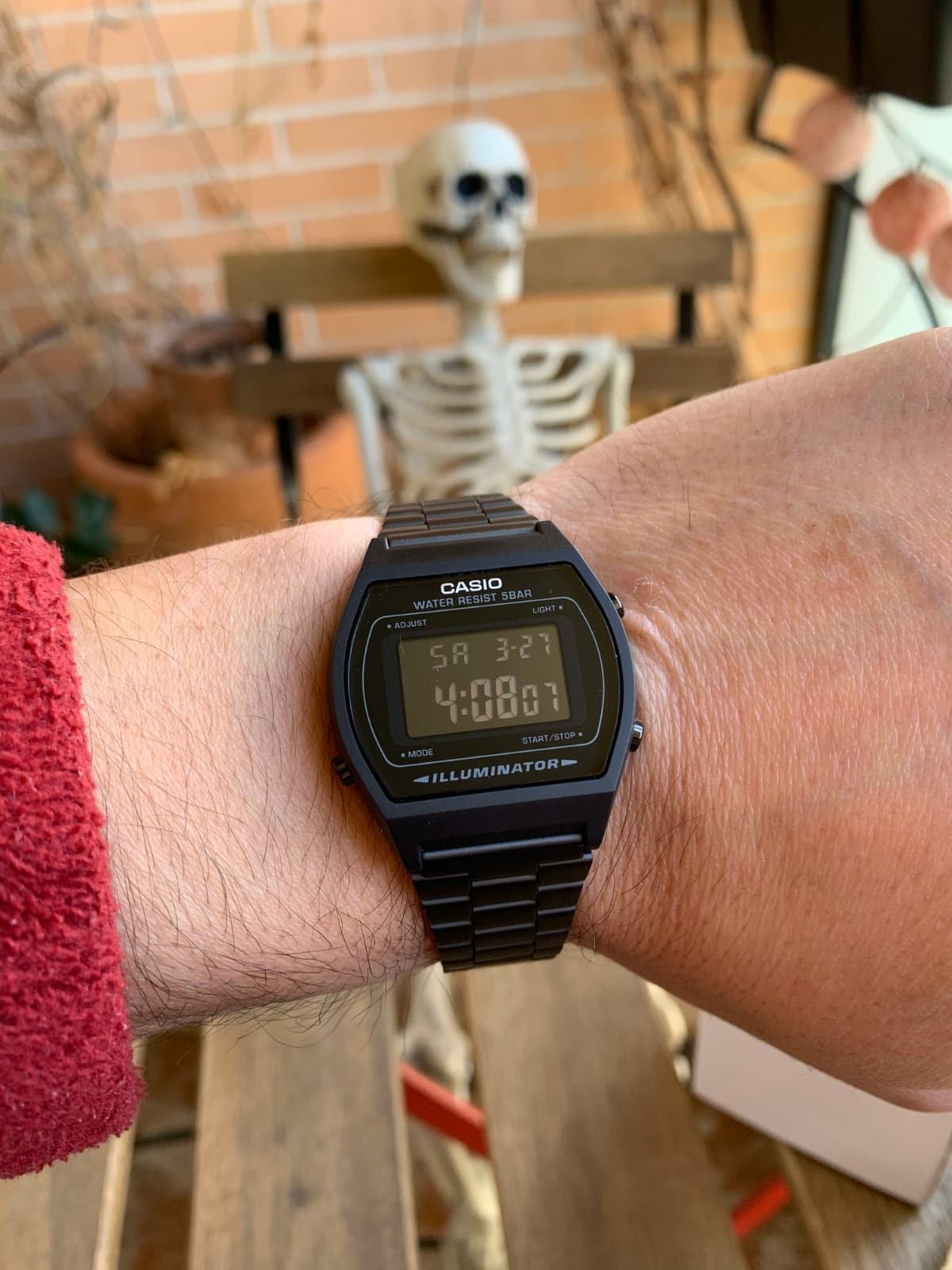 Casio B640WB - reloj vintage con pantalla negativa - Opinión