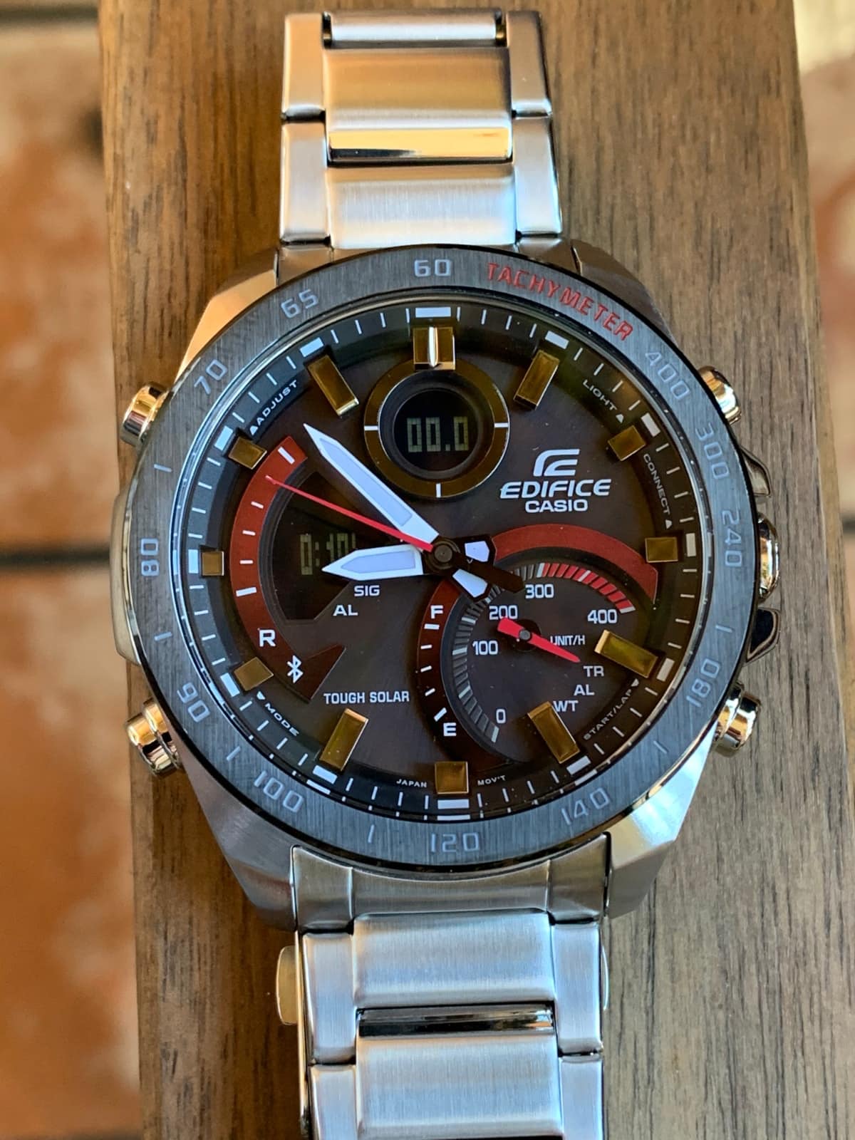 Casio EDIFICE ECB-900DB - Reloj con velocímetro para los fans de la