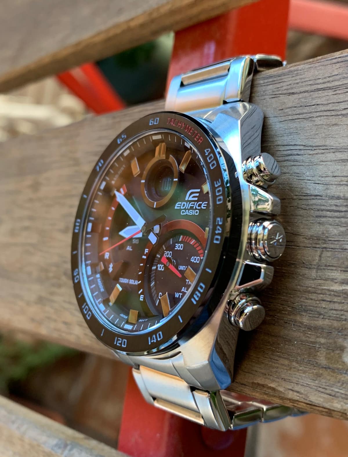 Casio EDIFICE ECB-900DB - Reloj con velocímetro para los fans de la