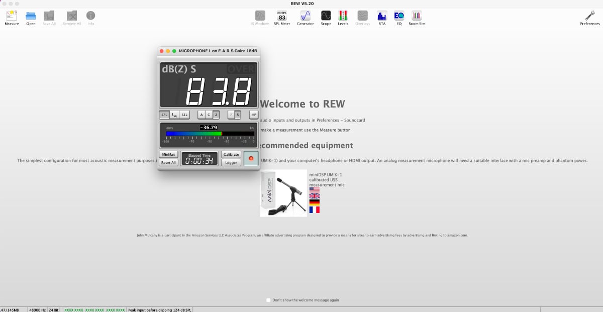 miniDSP EARS y REW (Room EQ Wizard): medición de auriculares y su calidad