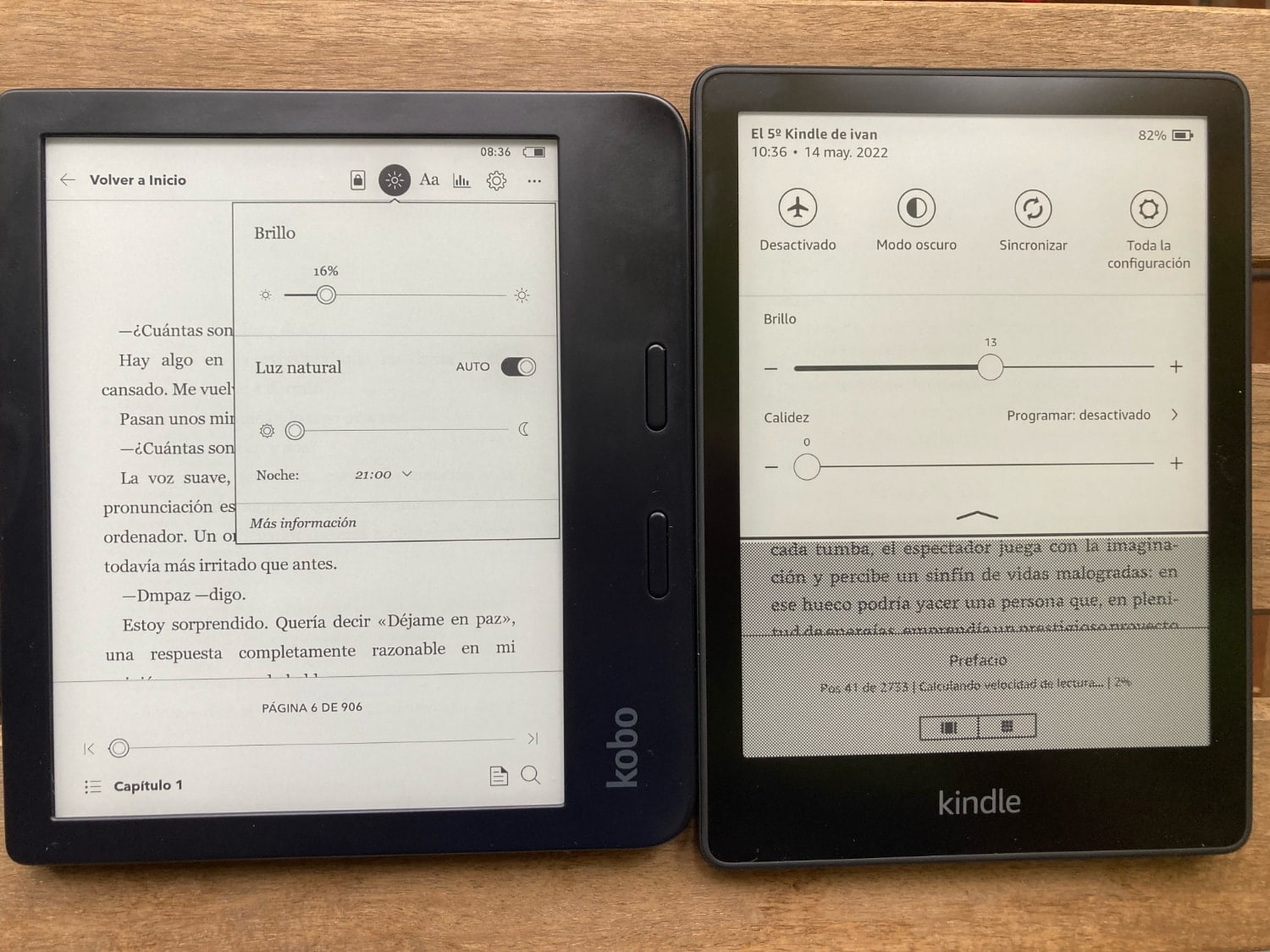 Kindle Paperwhite 5 (2021) vs Kobo Libra 2: comparativa eReaders