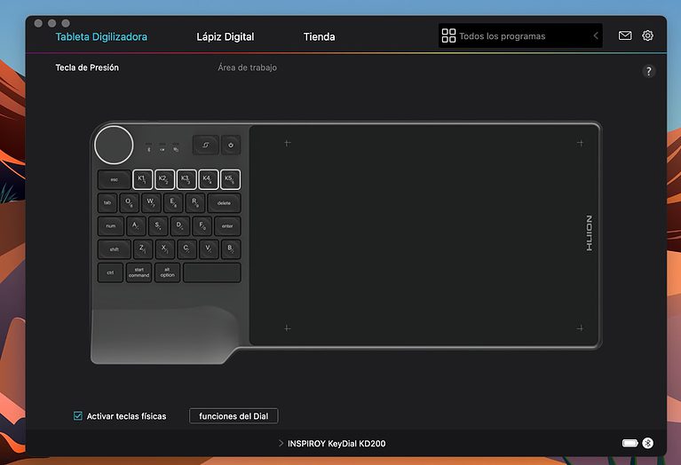 Huion Inspiroy Keydial KD200 - Opinión y review