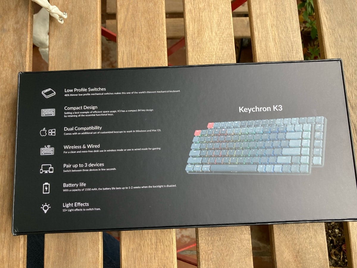 Keychron K3 Version 2 - Opinión y review: Teclado mecánico ultra delgado