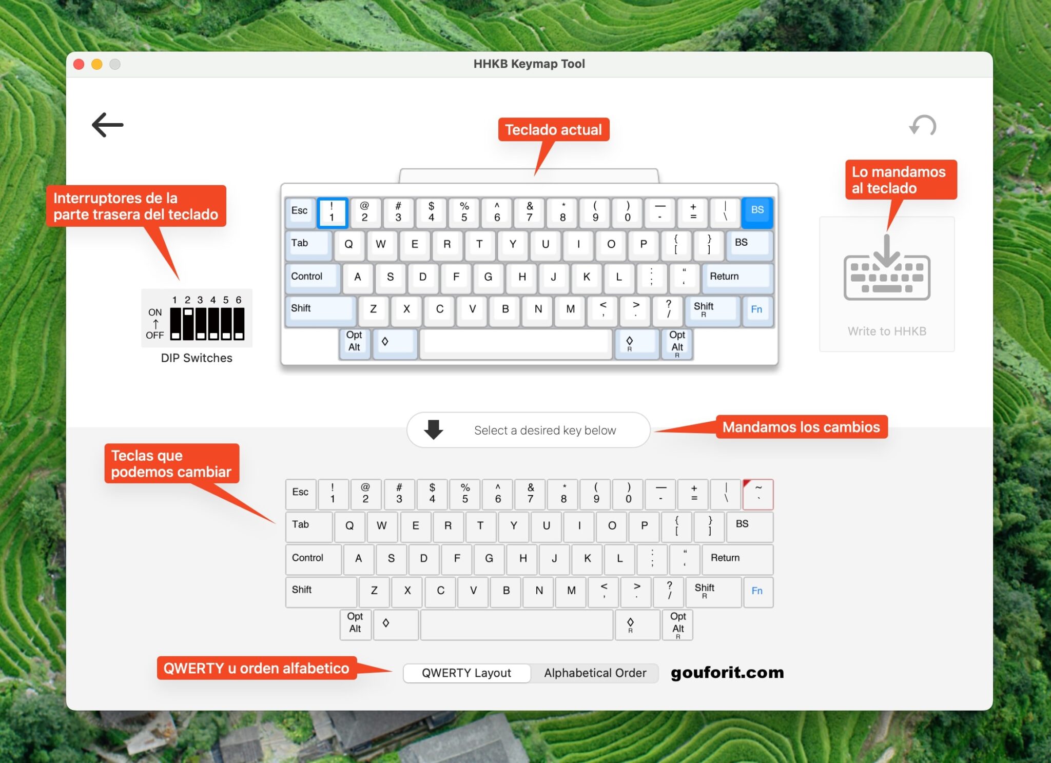 Primeros pasos con el teclado HHKB (Happy Hacking Keyboard): configuración