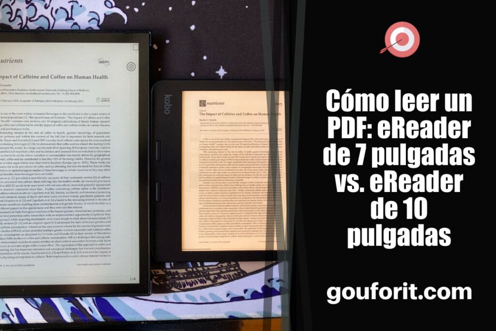 Cómo leer un PDF: eReader de 7 pulgadas vs. eReader de 10 pulgadas